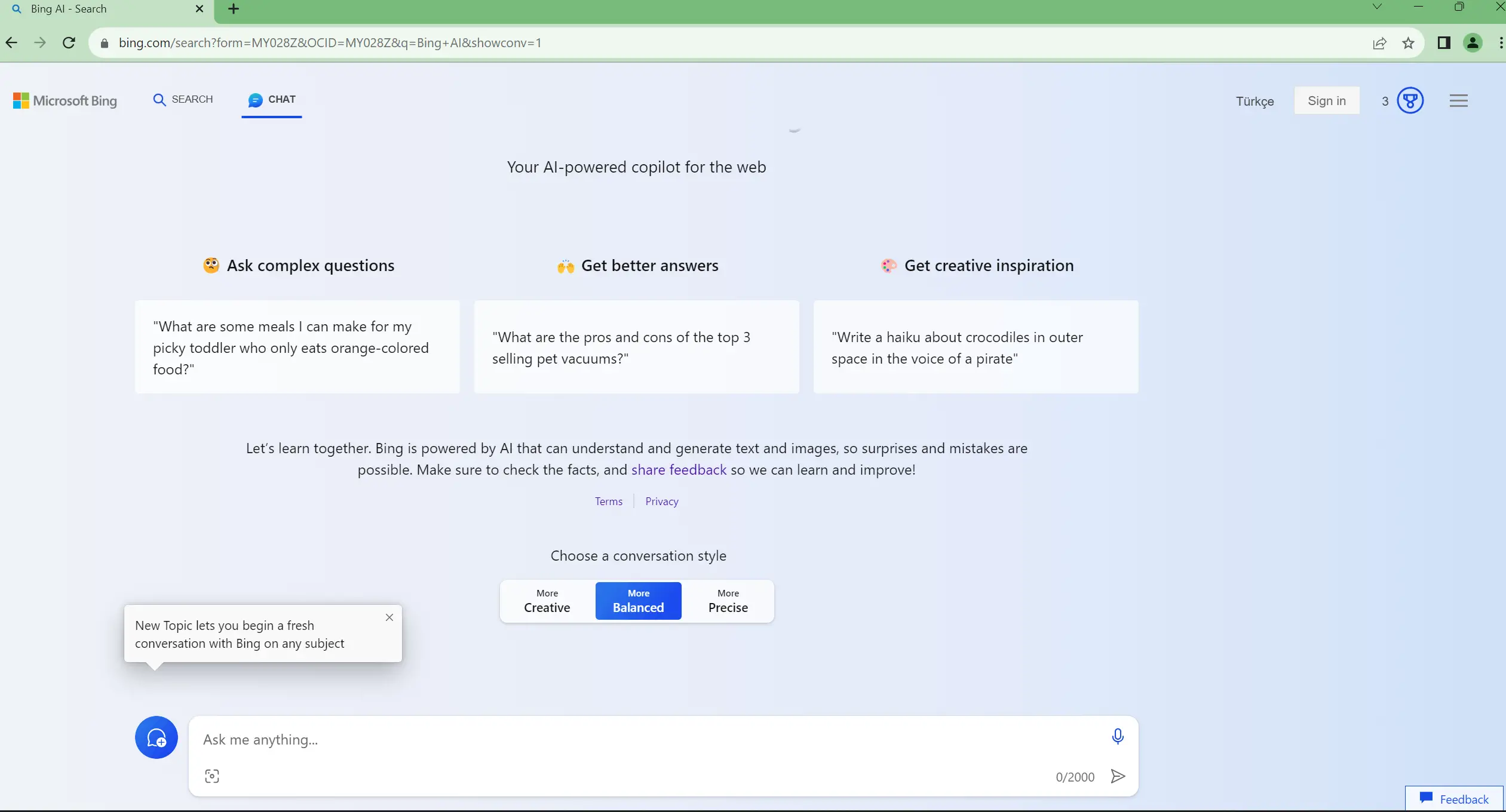 Kullanıcıların favorisi Google Chrome, Bing AI ile buluşuyor • Digital ...