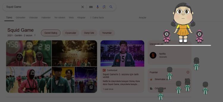 Google'dan Squid Game ikinci sezon için sürpriz yumurta • Digital Report