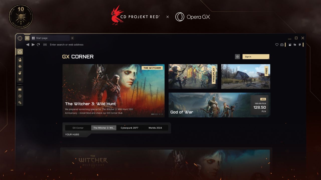 Opera GX'ten Witcher 3'e özel tarayıcı sürümü • Digital Report